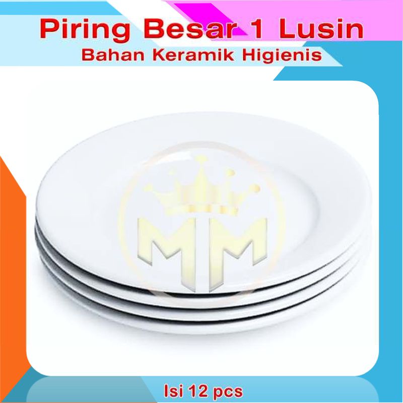 Piring Besar 1 Lusin