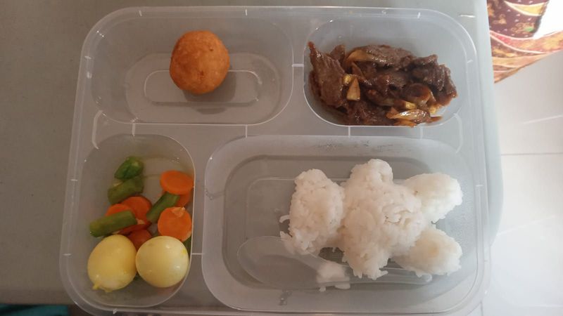 PMT Lokal Balita 12-23 Bln (Nasi,Daging Teriyaki,sup wortel buncis ...