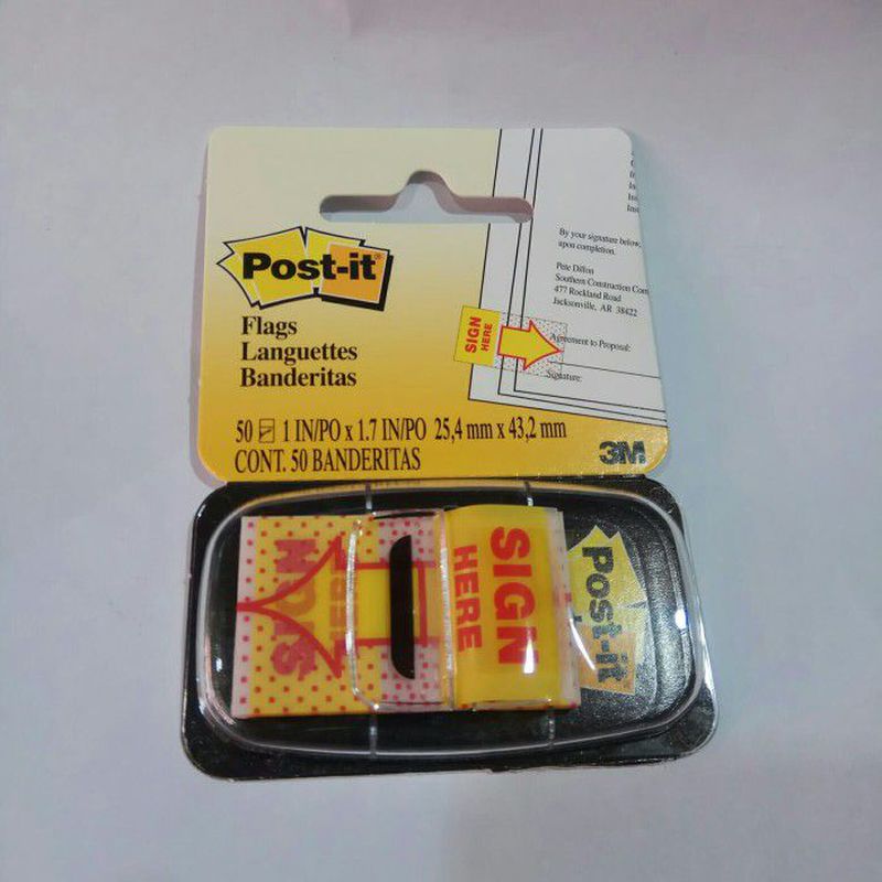 Post it Sign Here 3M