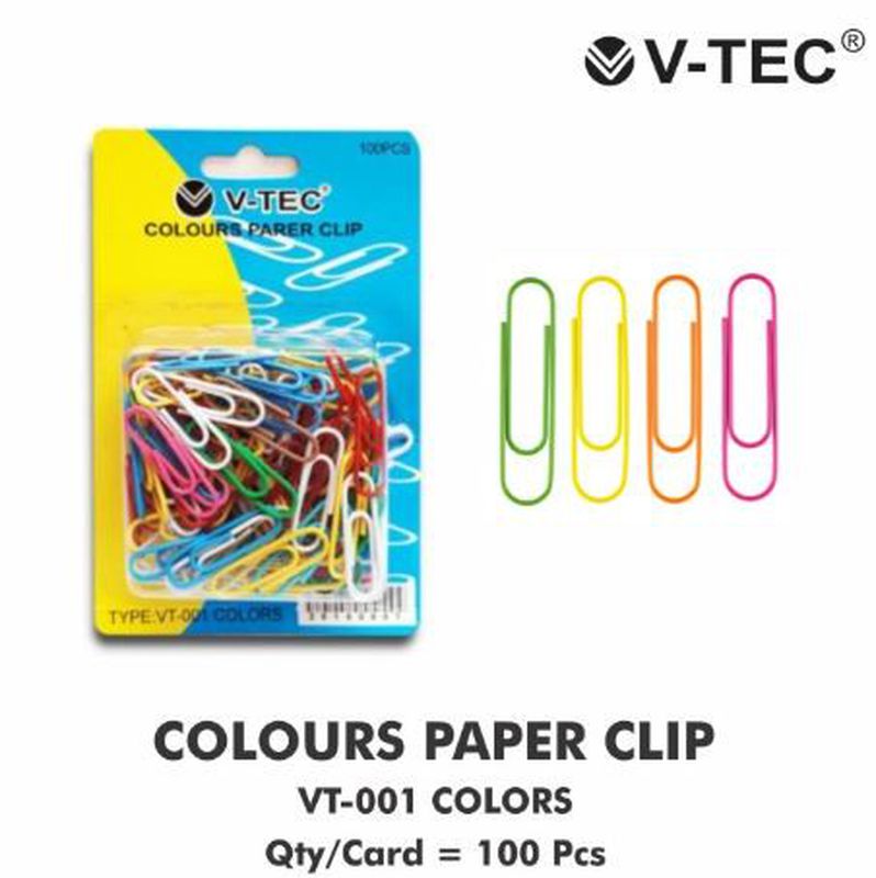 V-TEC PAPER CLIP COLOUR VT-001