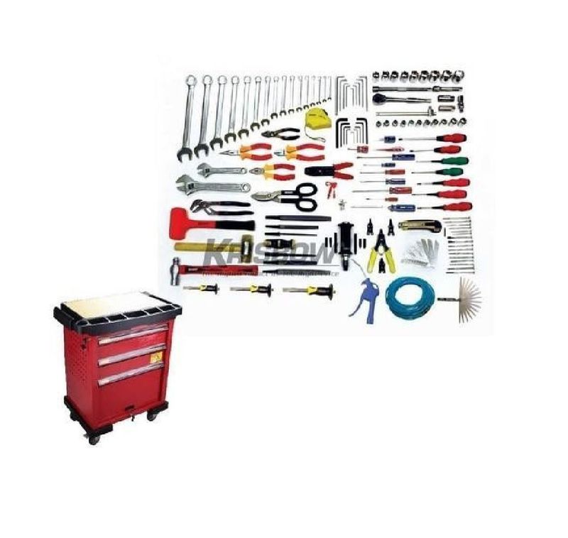 PROF MECHANICAL TOOL SET KRISBOW MM 133PC LPMTS6 (3 DRAWER)