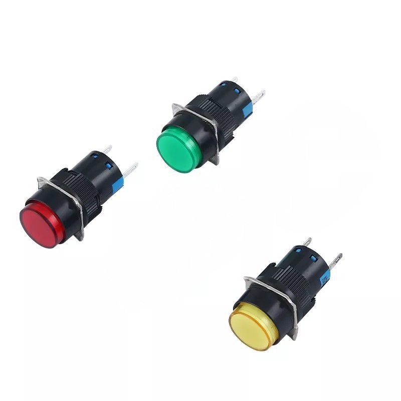 Pilot Lamp Led 16mm Circular 220VAC - Kuning