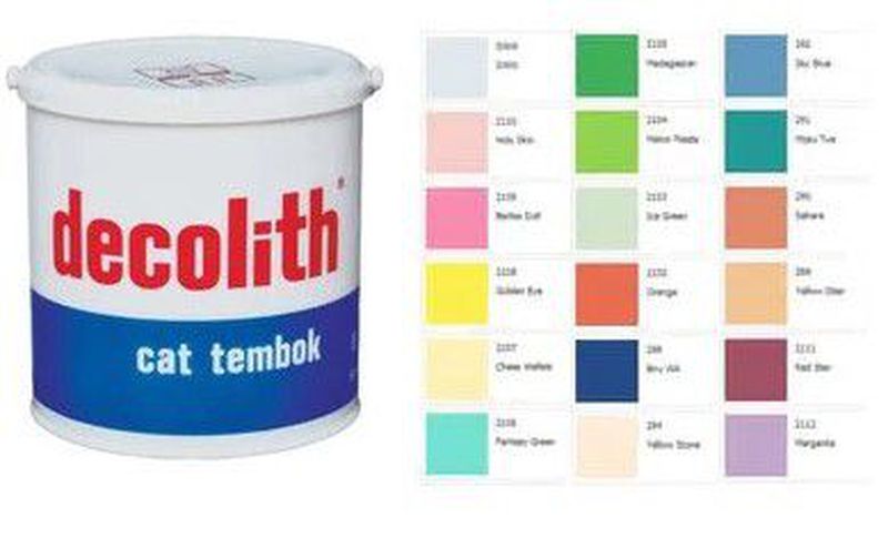 Cat Decolith warna biru