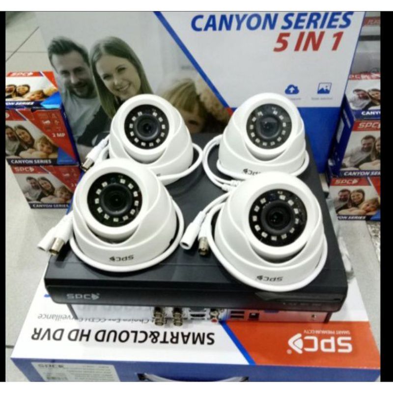 PAKET CCTV TKDN 3 KAMERA DVR 4CH SPC