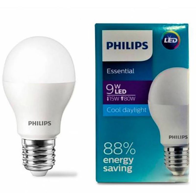 PHILIPS LAMPU LED ESSENTIAL PUTIH 9W