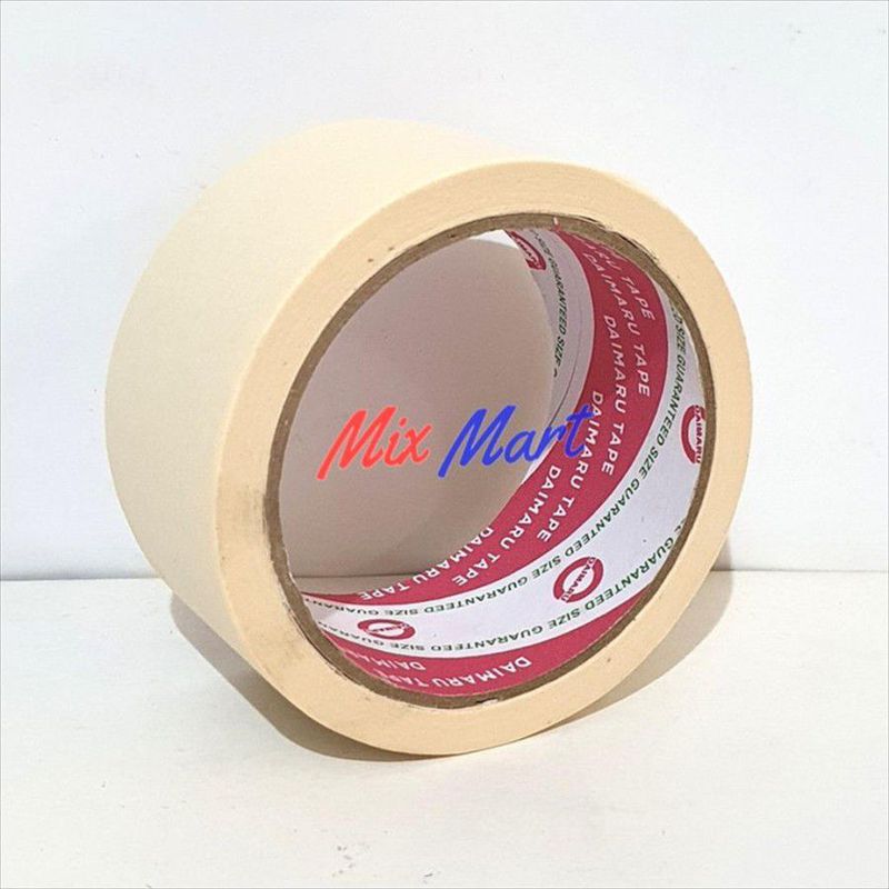 Lakban Kertas Daimaru 2 inch / 48 mm x 21 meter / Masking TAPE
