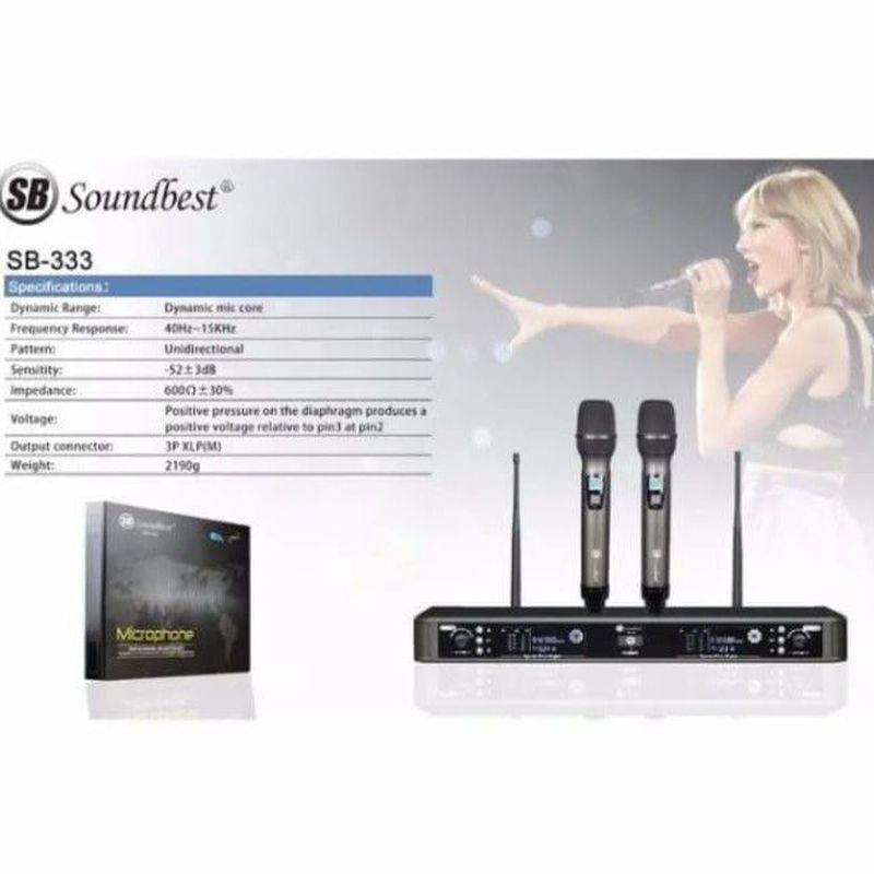Mic Wireless Soundbest SB 333