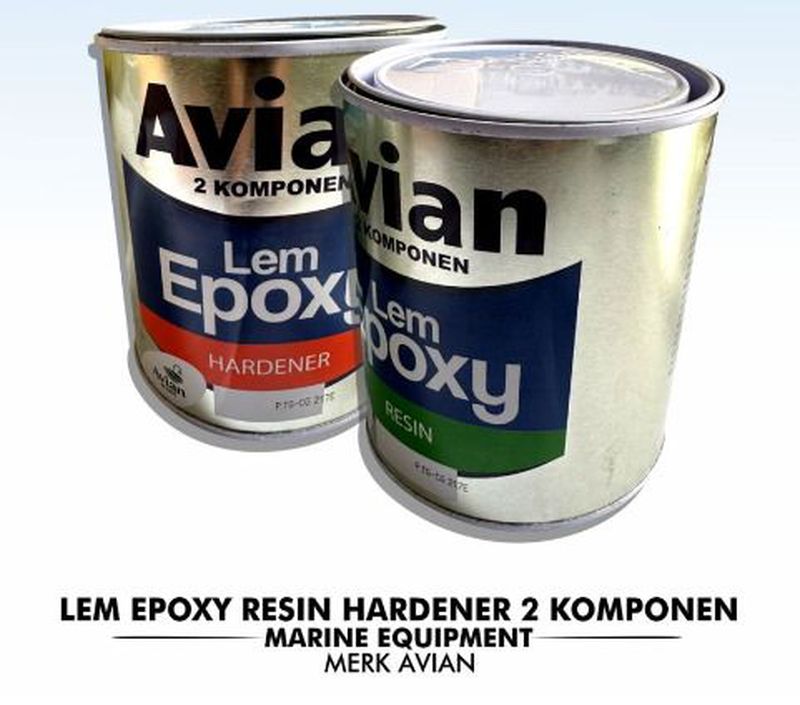 Lem Epoxy Avian Resin Hardener 2 Komponen Per Set 1,6 kg 1 Set