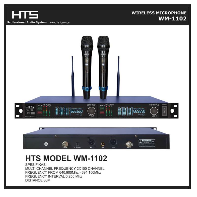 HTS MIC WIRELESS WM1102