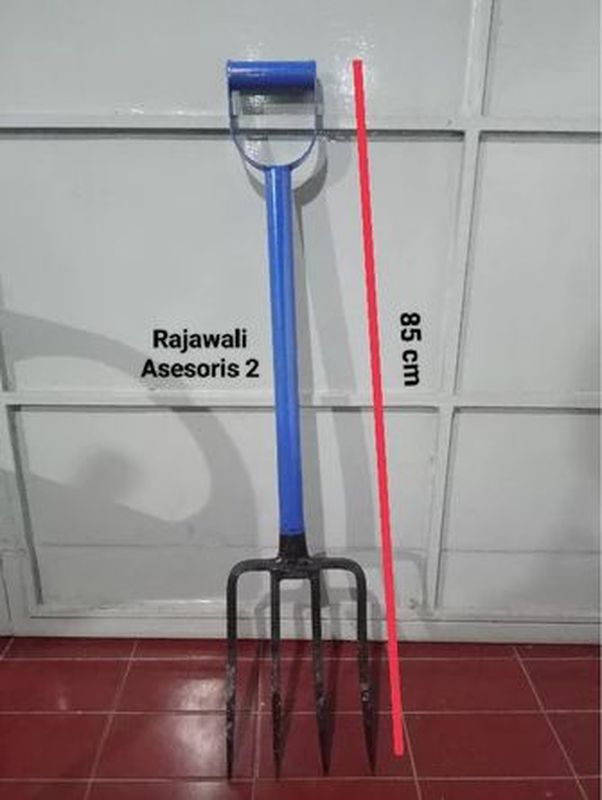Garpu Injak Full Besi TEBAL BERAT / Garpu Tanah Tajam 4 Mata