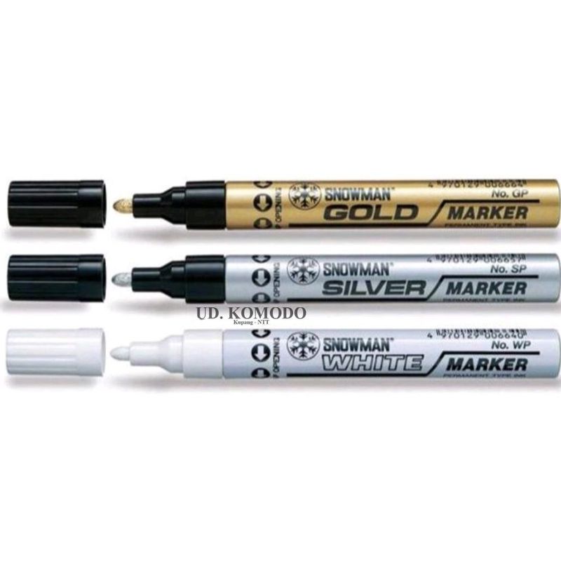 SPIDOL EMAS BESAR PERMANENT SNOWMAN