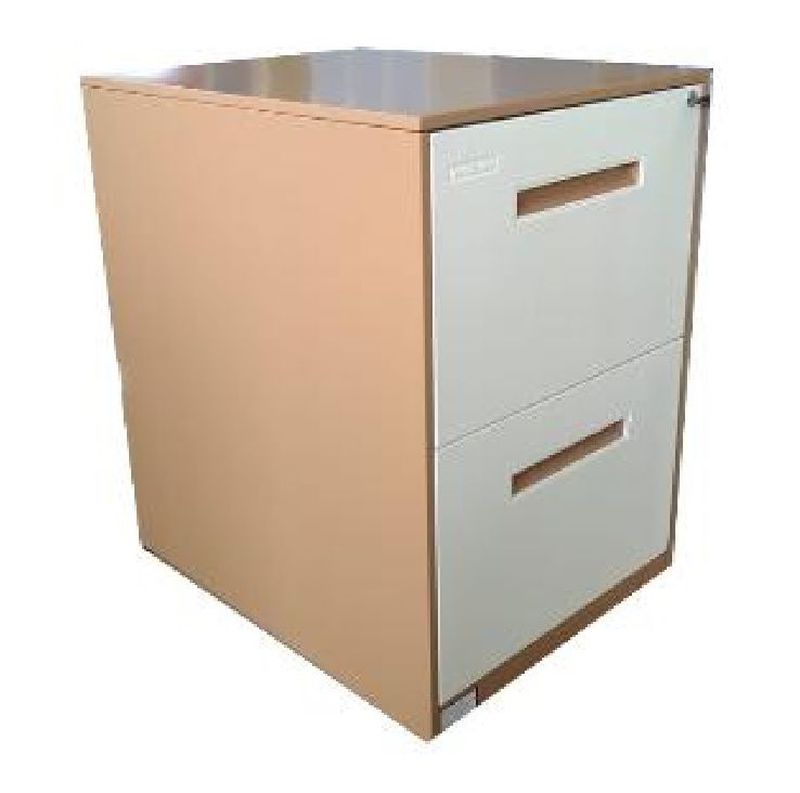 FILE CABINET 2 DRAWER BROWN BEIGE KRISBOW