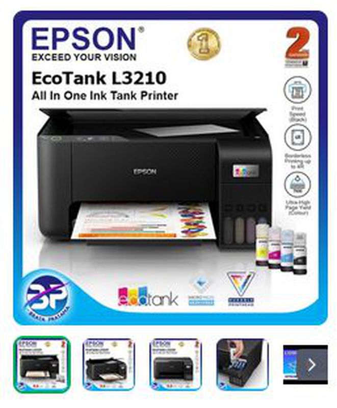 Epson L3210 EcoTank All in One Ink Tank Printer ( print, scan, copy)