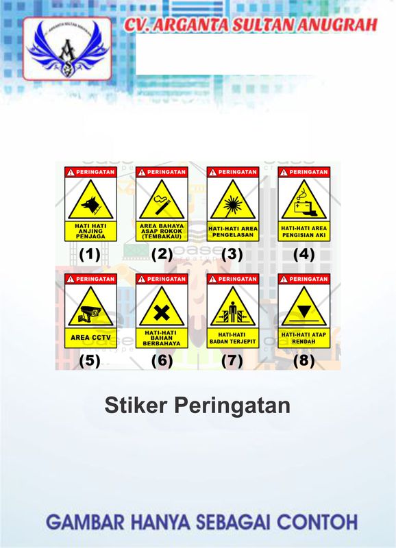 Stiker Peringatan