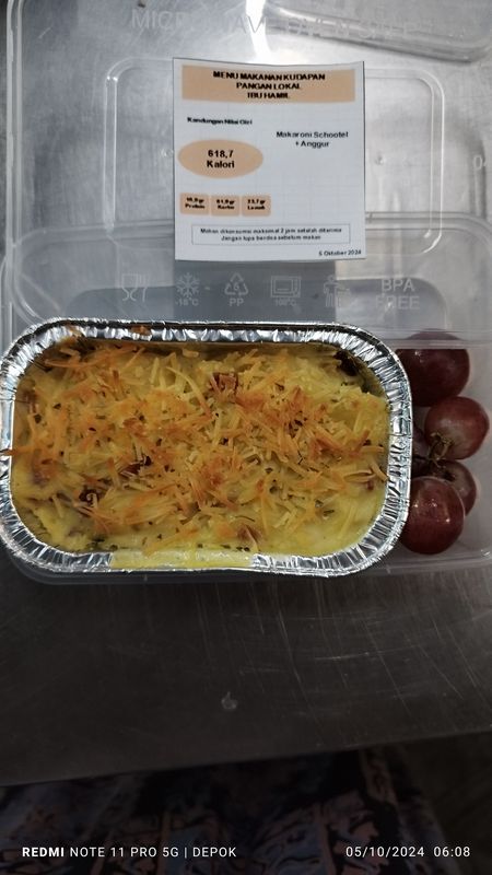 Pemberian Makanan Tambahan (PMT) BUMIL, Macaroni Schotel