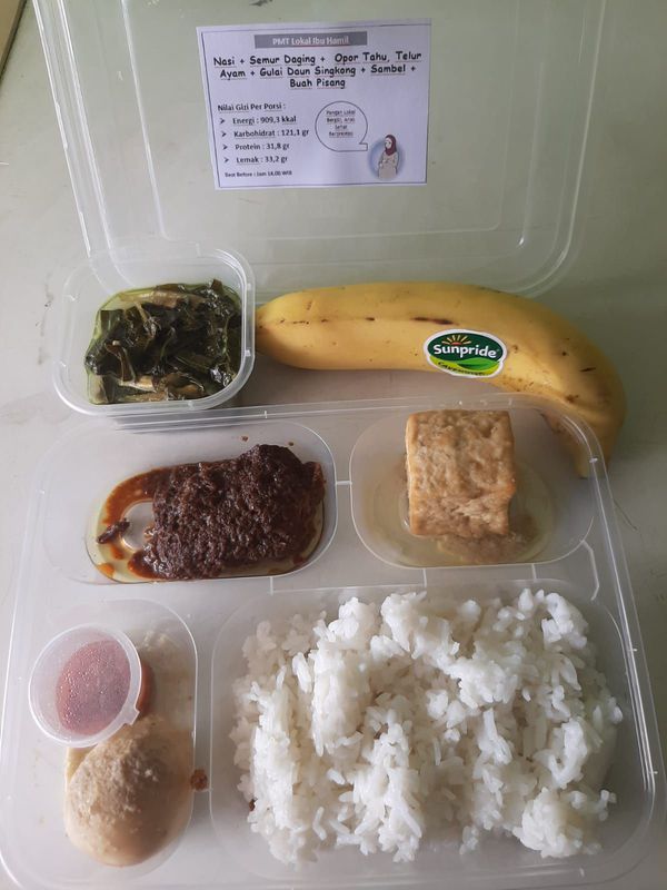 Pemberian Menu Tambahan ( PMT ) Ibu Hamil KEK, SEMUR DAGING