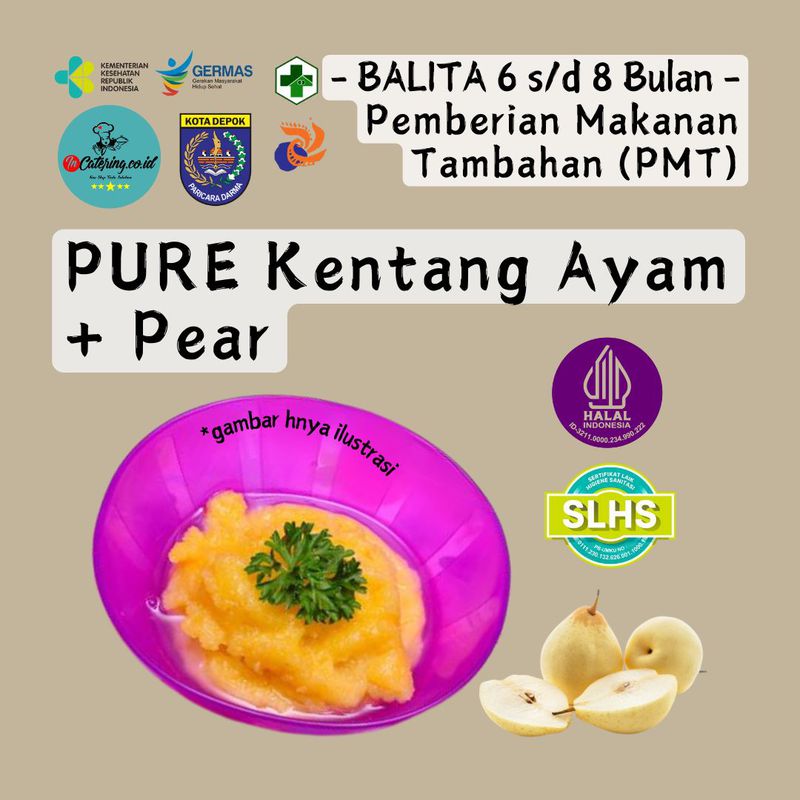 Pemberian Makanan Tambahan (PMT) BALITA 6-8 Bulan -- PURE Kentang Ayam ...