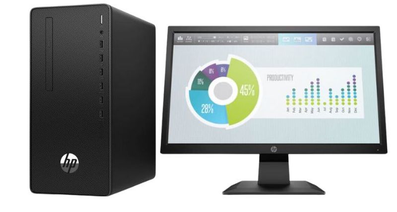 HP 285 Pro MT G8 PC (CPU R5 + Monitor P22v + Ext DVDRW)