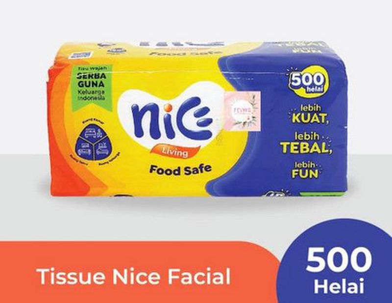 Tissue NICE 500 helai facial tissue 250 sheet 2ply