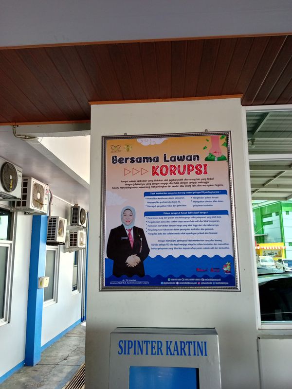 Pigura + Banner Lawan Korupsi Besar