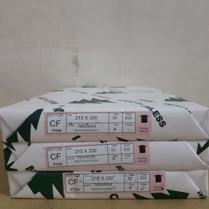 Kertas NCR Ukuran Folio 1 warna Ukuran 21 x 32 cm