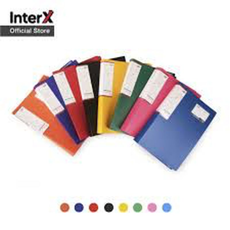 Clear holder/dokumen keeper folio folder one - 40 Pocket - Biru