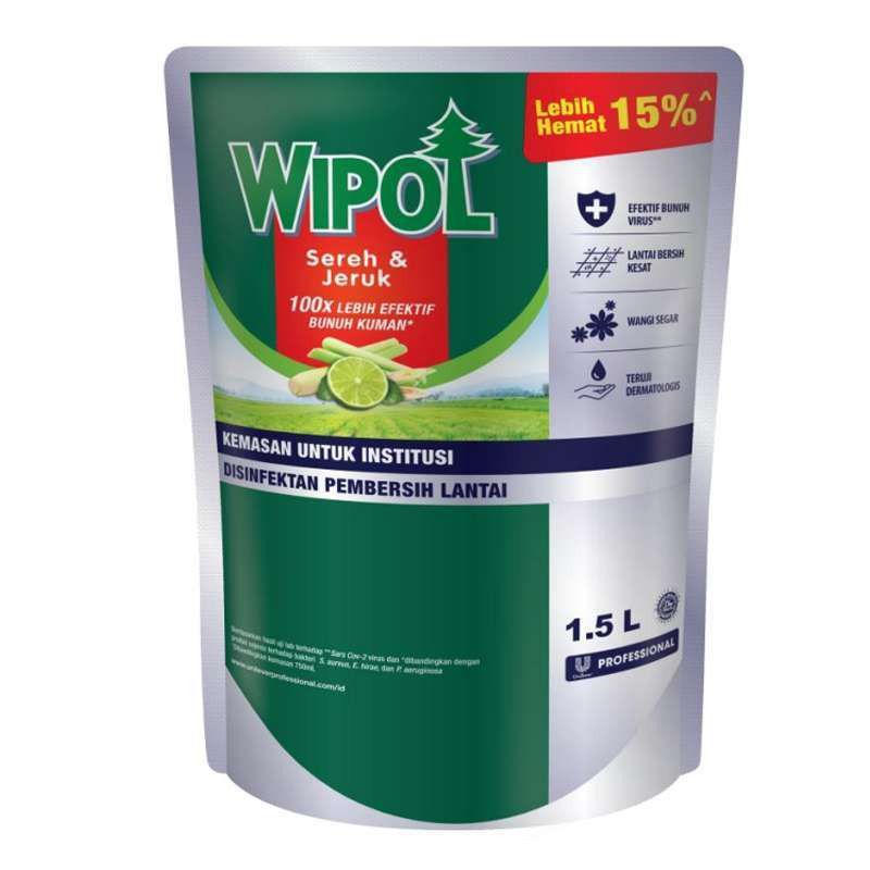 Jual Wipol Professional Sereh Jeruk 1.5 Liter