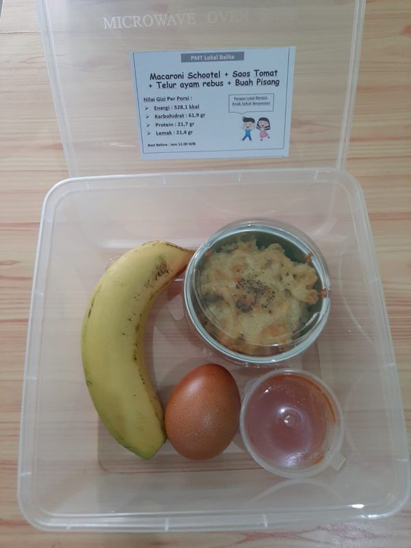 Pemberian Menu Tambahan (PMT) Balita, Macaroni Schotel