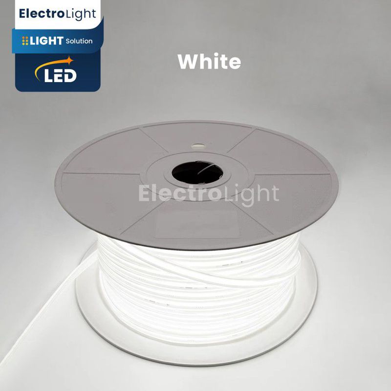 Lampu strip LED 1 roll 50 Meter dotless selang tebal waterproof outdoor ...