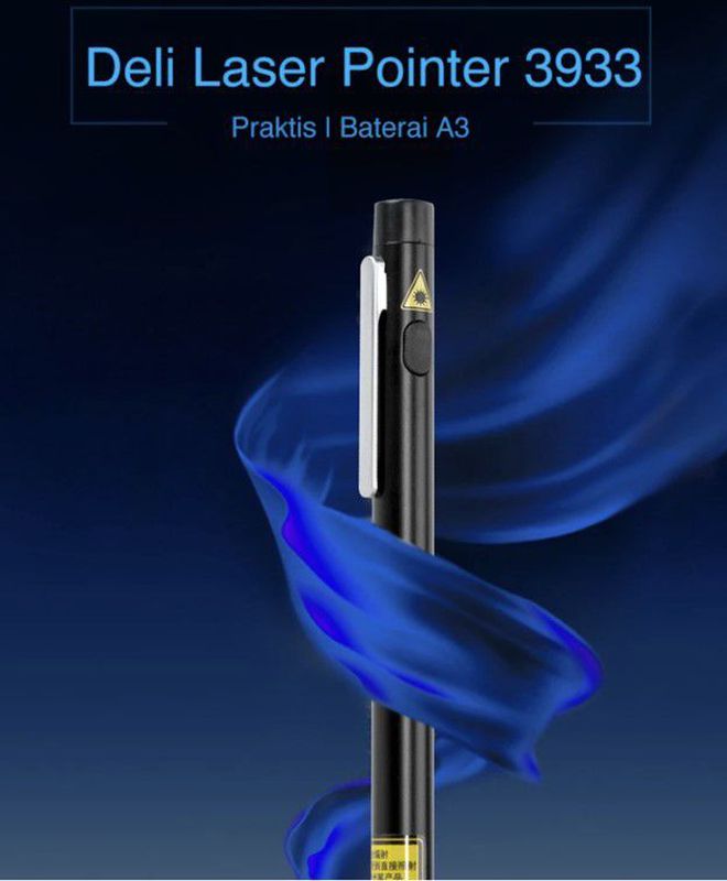 Deli Laser Pointer Wireless Pen Laser Presentasi Sinar Merah Jarak 30 M ...