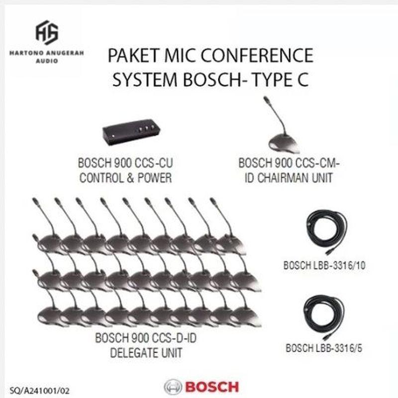 BOSCH PAKET MIC CONFERENCE SYSTEM BOSCH - TYPE C