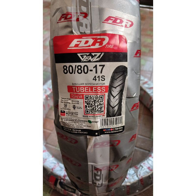 Ban Depan tubeless FDR Genzi/pro 80/80-17