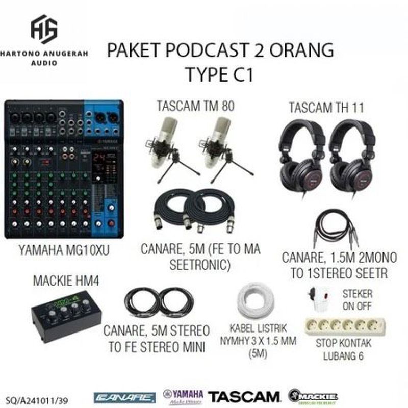 YAMAHA PAKET PODCAST 2 ORANG - TYPE C1