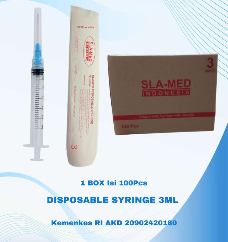 DISPOSIBLE SYRINGE 3CC
