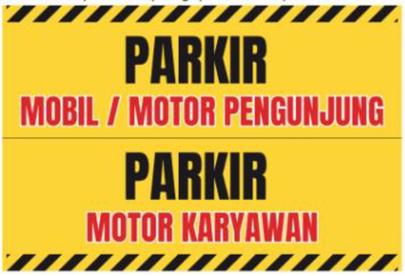 BANNER PARKIR MOTOR / MOBIL PENGUNJUNG
