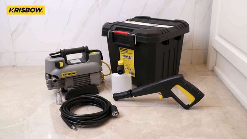 Krisbow High Pressure Cleaner Php-35e - Abu-abu