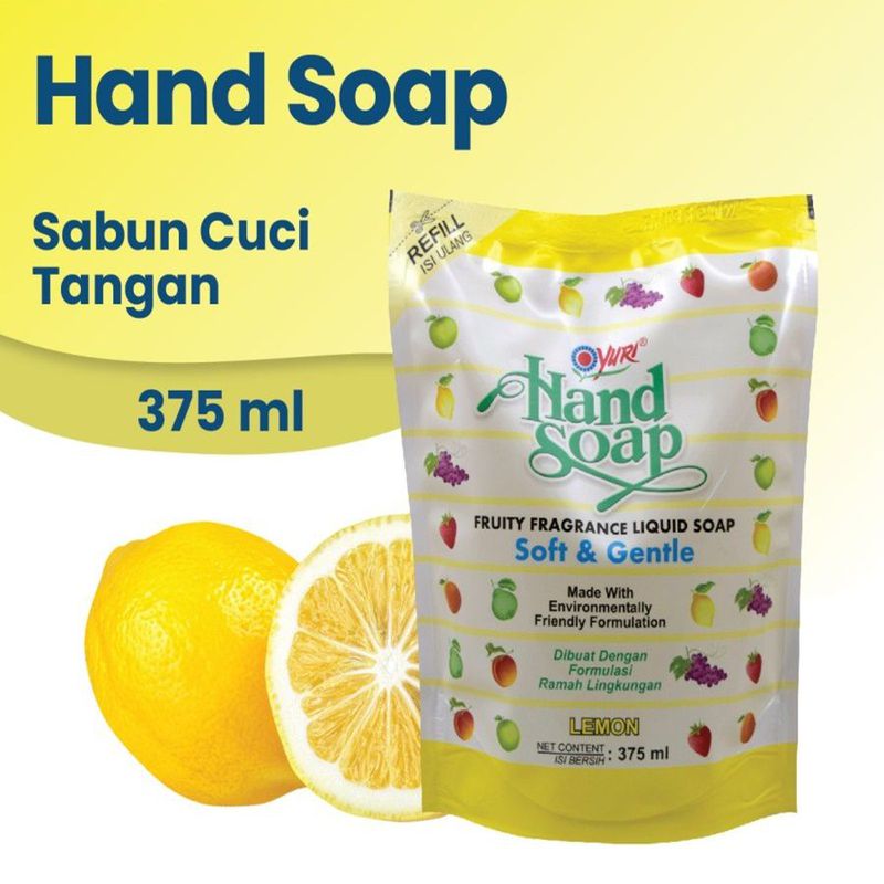 YURI HAND SOAP REF 375ml - LEMON