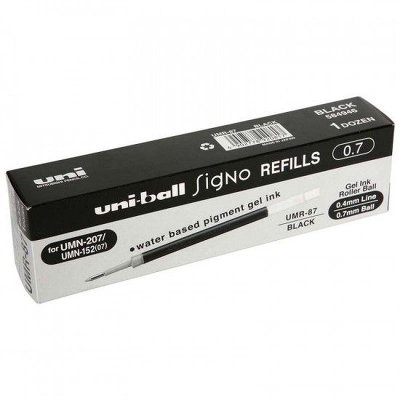 Uni-ball Signo Refill (UM-152/UMN-207/UMN-307 0.7mm Black)