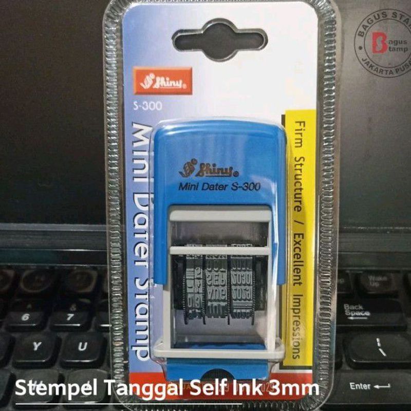 Stempel Tanggal Shiny Mini Dater Stamp S-300