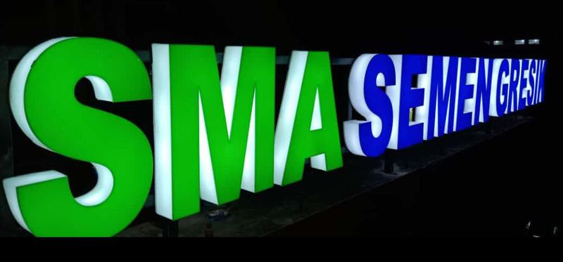 akrilik lampu huruf led