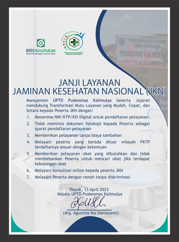 Poster pelayanan jkn + Frame