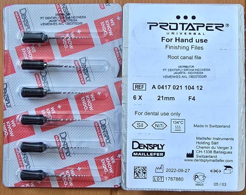 Jarum Protaper Hand Use Dentsply - F4 L25mm