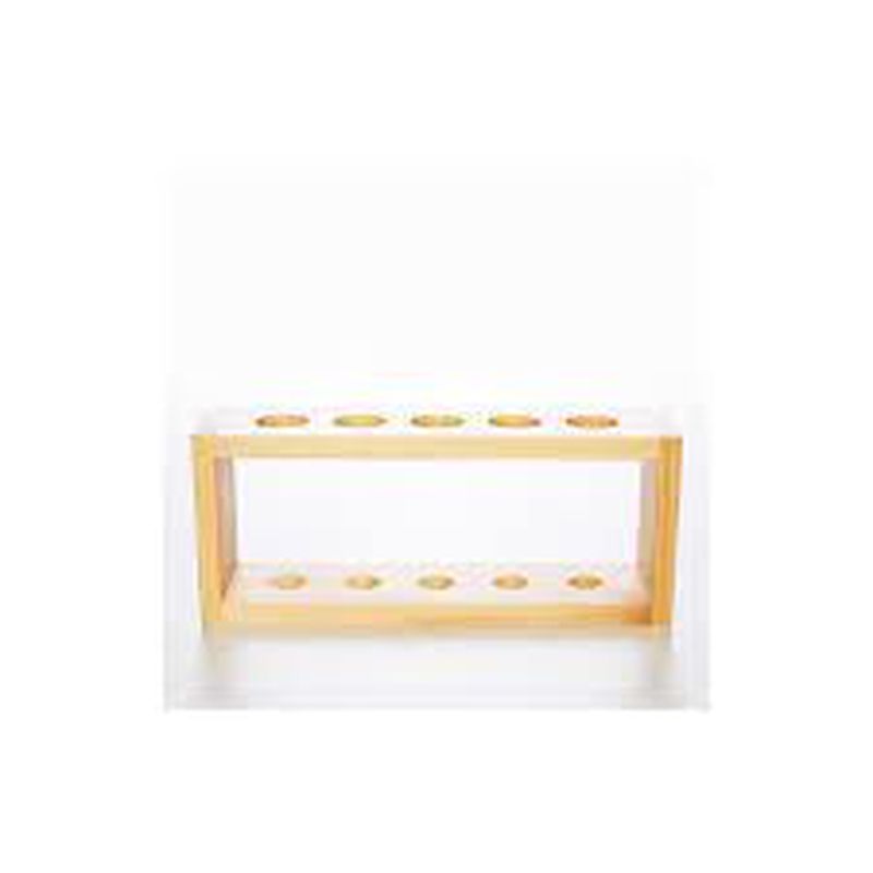 Rak Tabung Kayu, 5 Hole, P 43cm x L 9,5cm x T 45cm