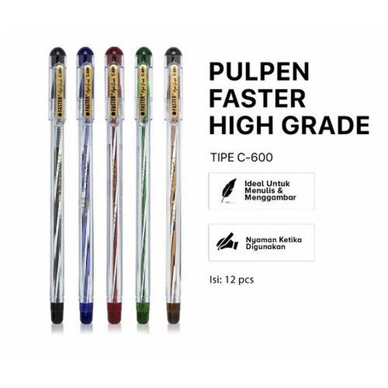 BALLPOINT FASTER C600 BIRU