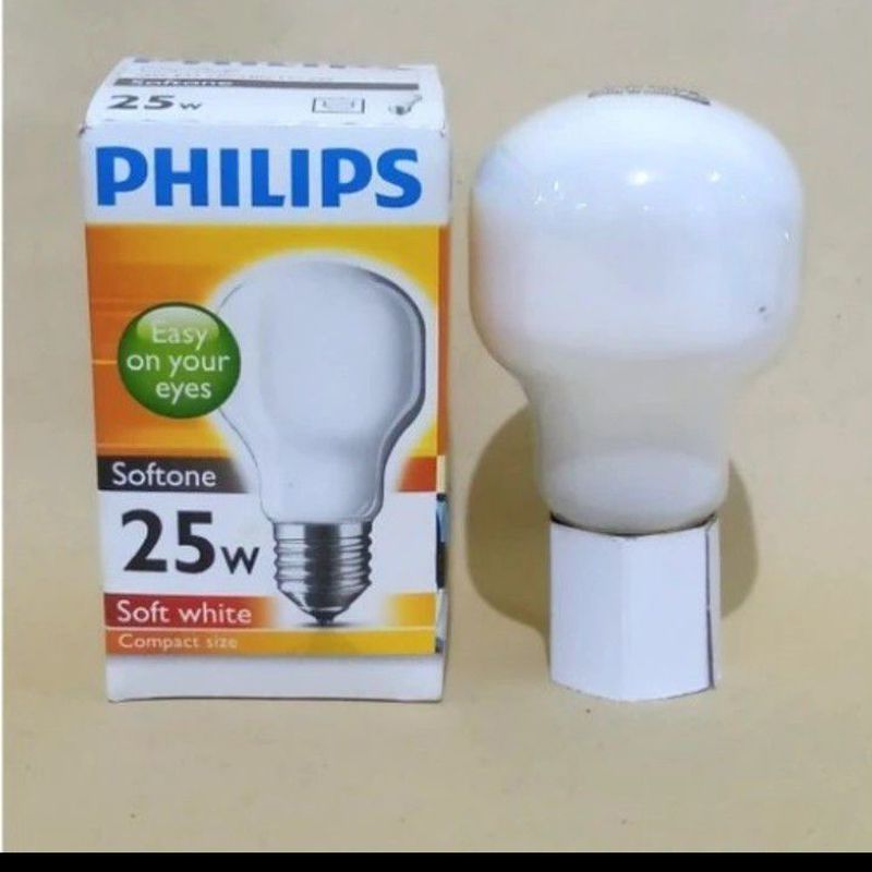 PHILIPS SOFTONE 25W E27 220-240v /Lampu pijar