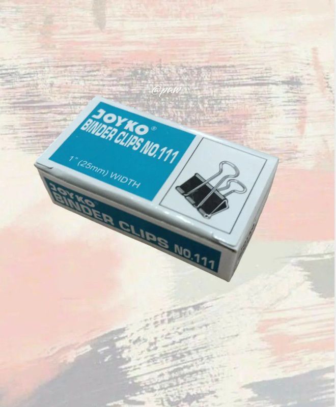 Gambar Binderclip no 111/ Binderclip Hitam kecil/ Klip Kertas Hitam