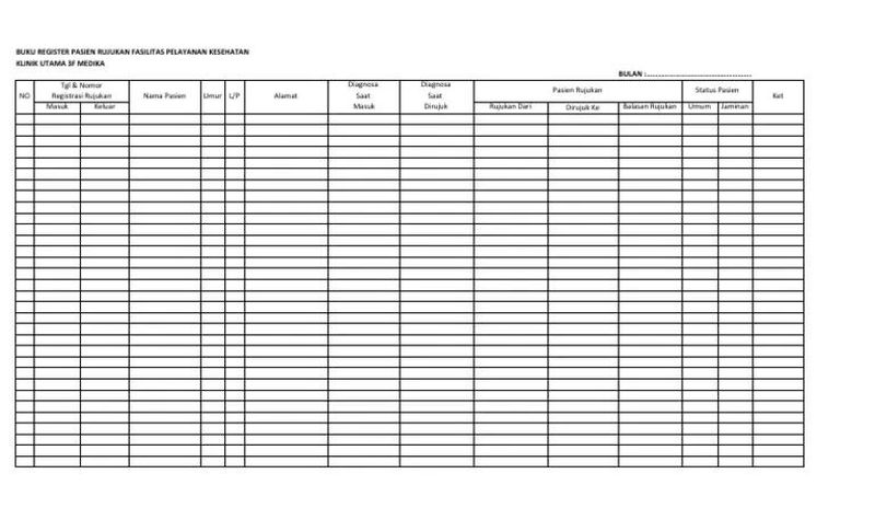 Buku Rekapan Register Semester 1 TA 2024
