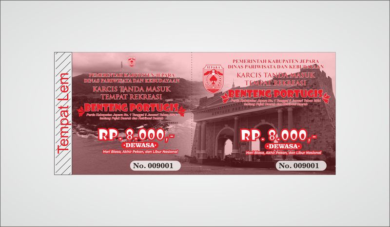 Karcis Tanda Masuk Rekreasi Benteng Portugis