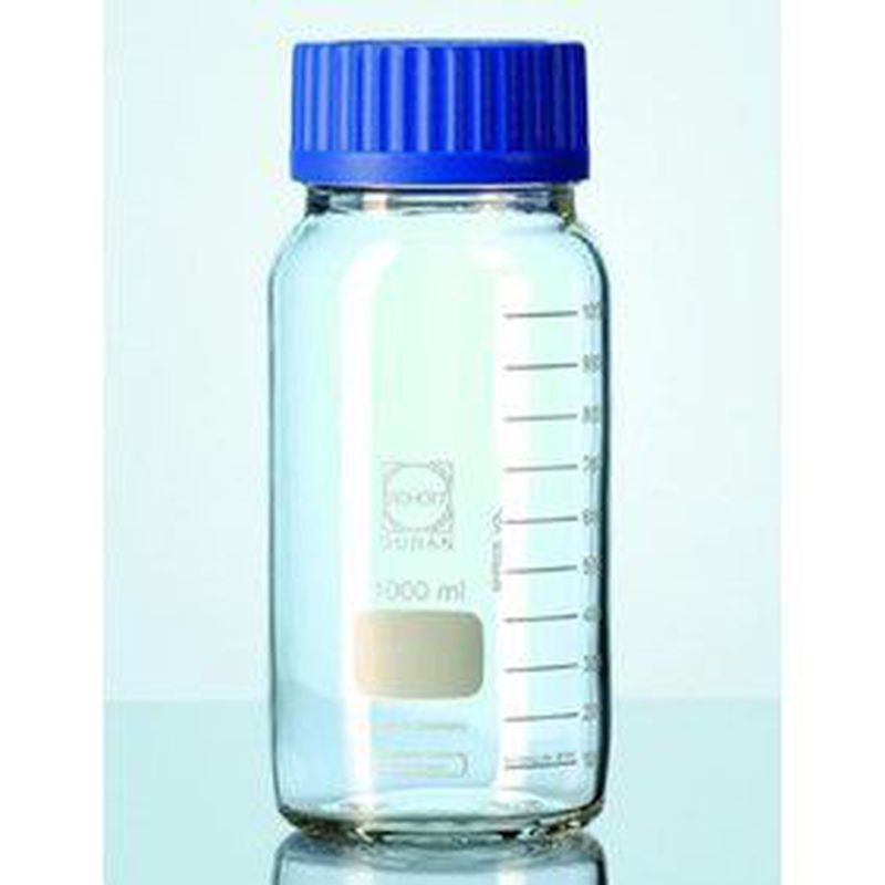 Laboratory Bottle, Wide Neck, Borosilicate Glass 500 ml