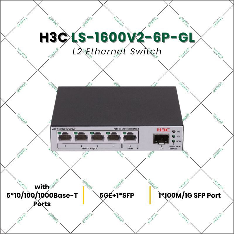 H3C LS-1600V2-6P-GL L2 Ethernet Switch